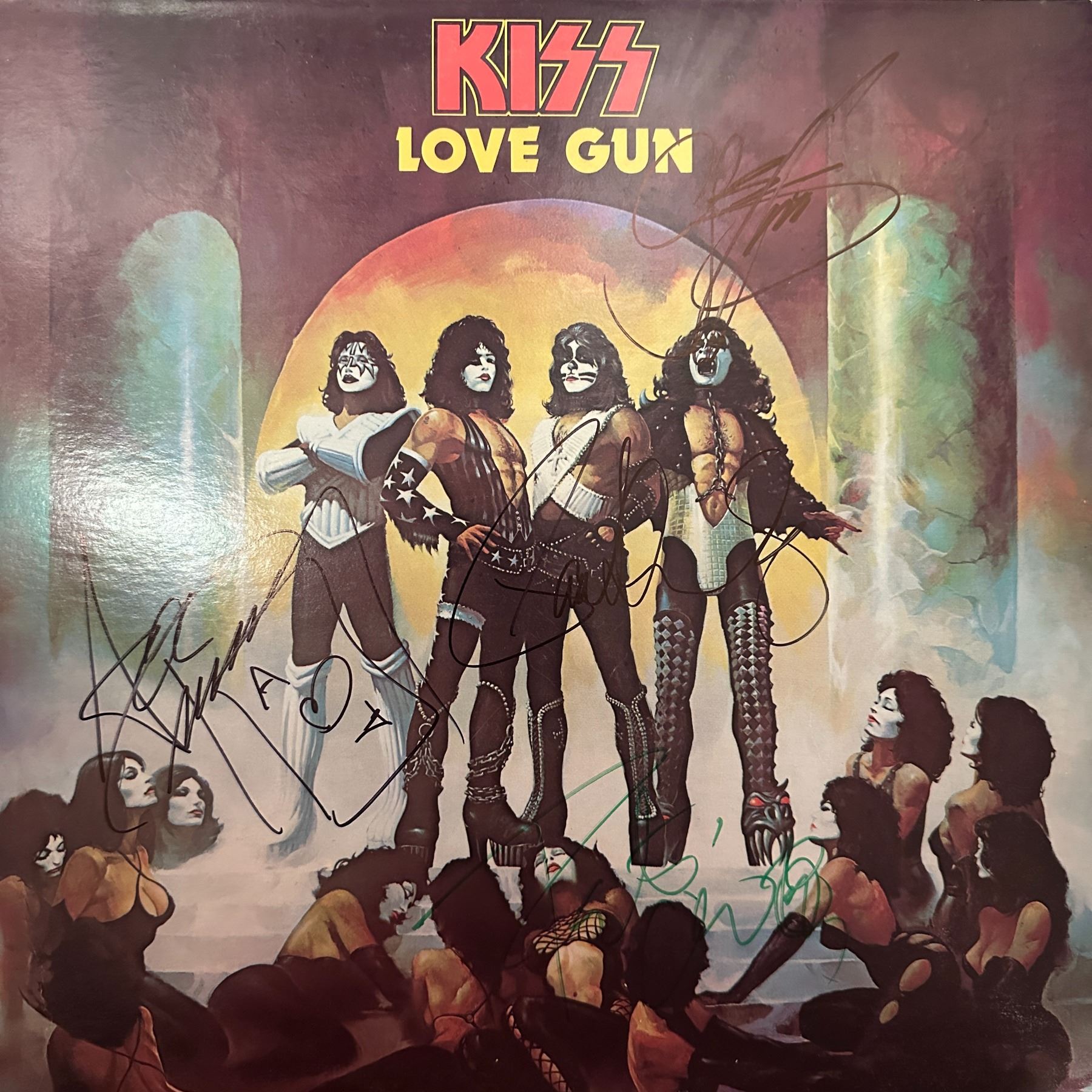 Kiss Autographed Album All 4