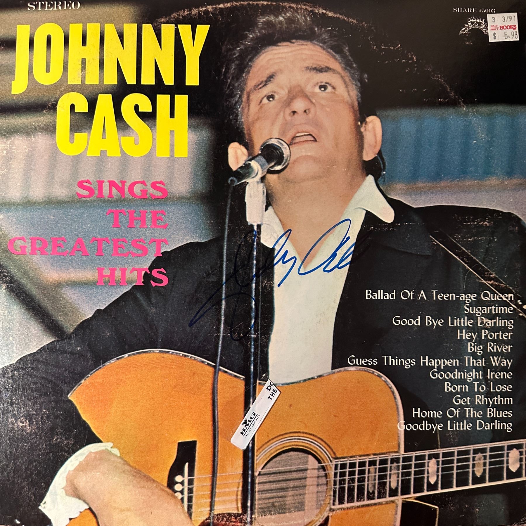 Johnny Cash Autographed ALBUM