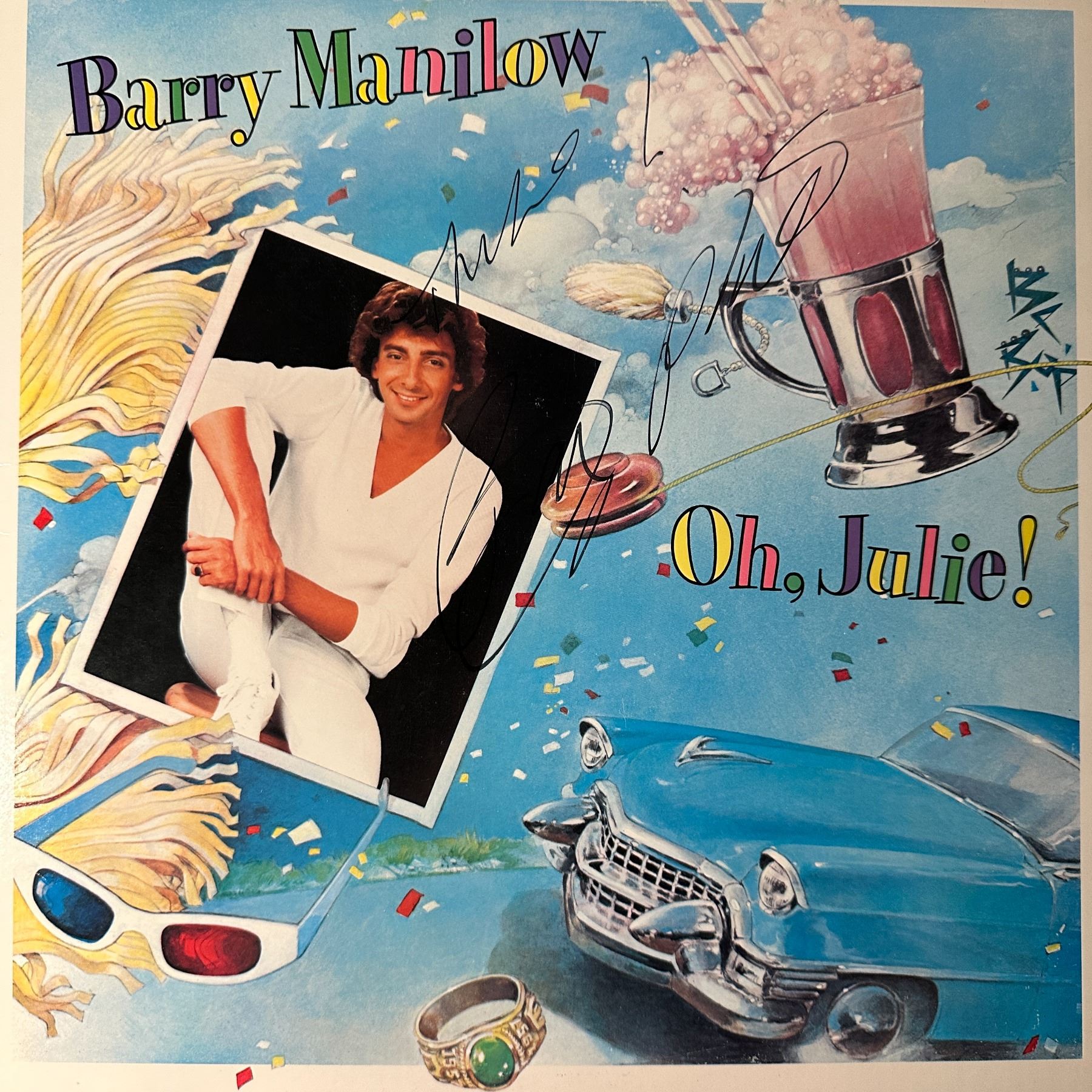 Barry Manilow Autographed Album