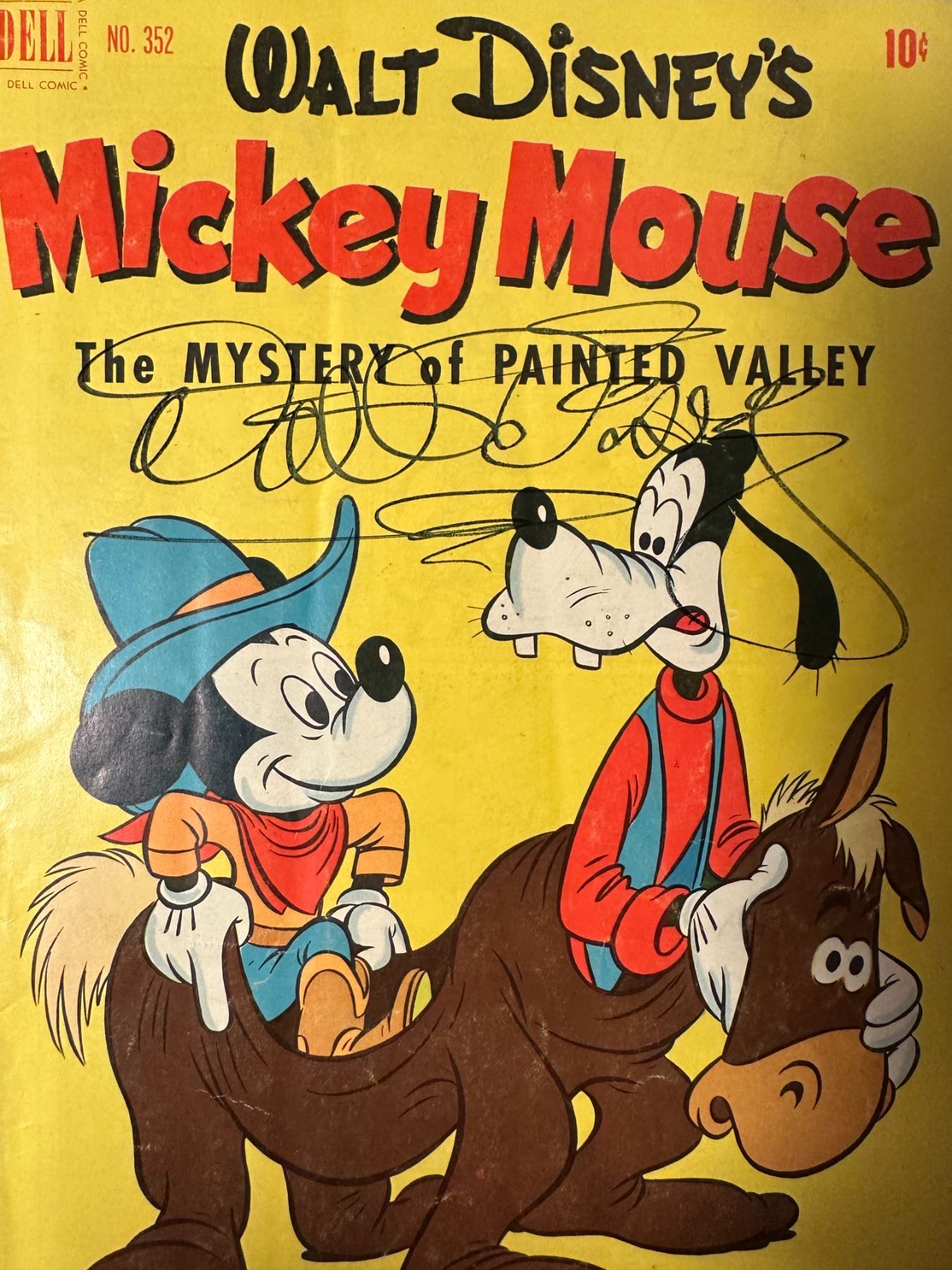 Walt Disney Autographed Comic Book RARE