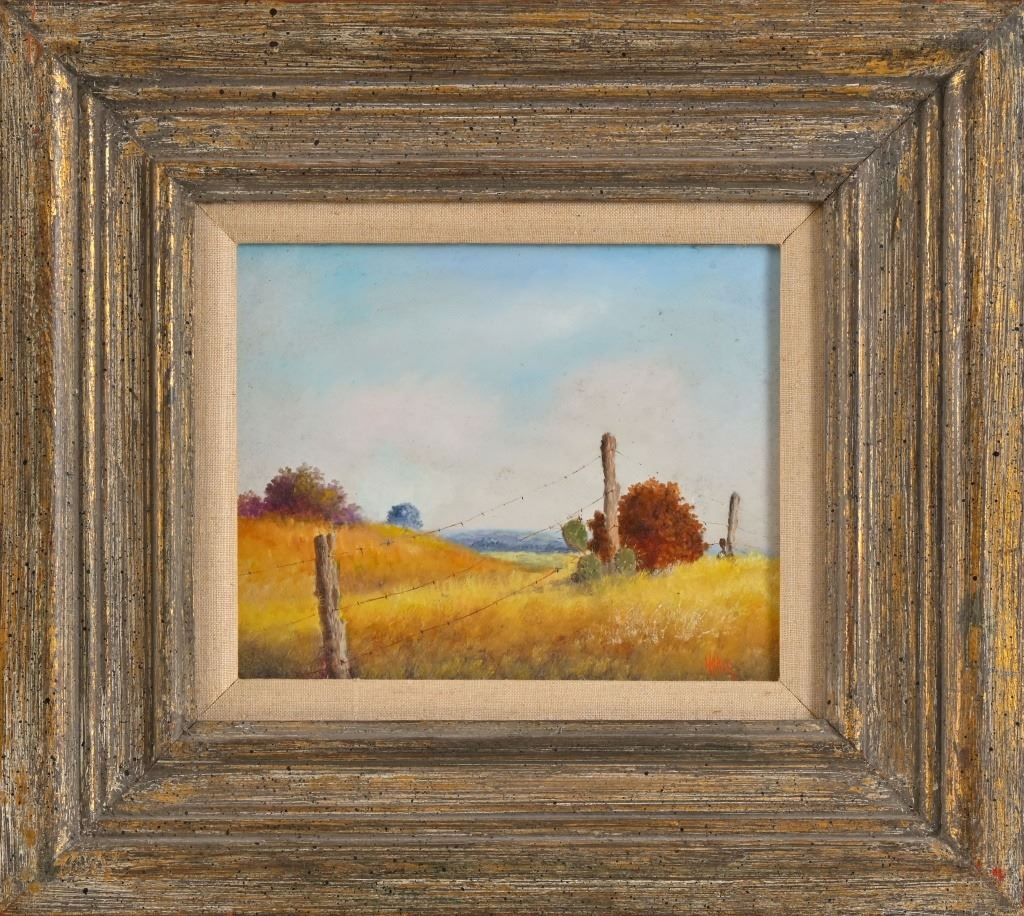 Western Landscape Painting Signed Wallace