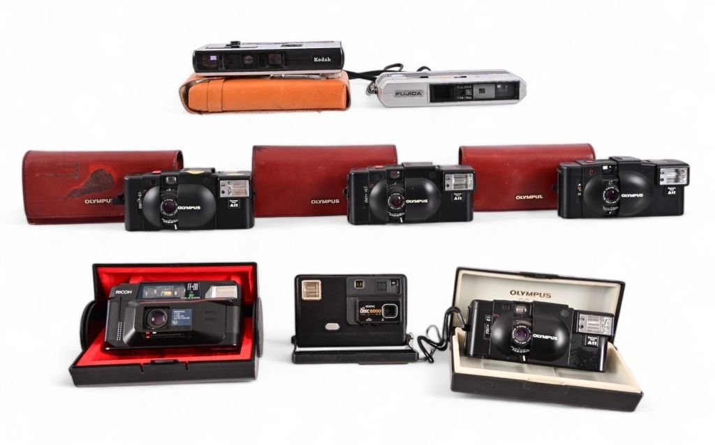 Collection of Vintage 35mm Slim Cameras