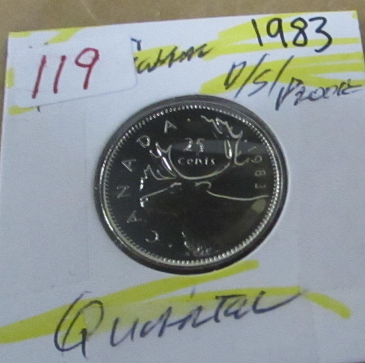 1983 DOUBLE STRUCK PROOF CANADA QUARTER