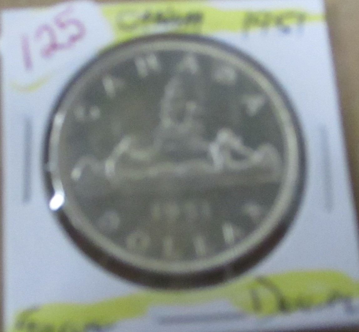 1957 CANADA SILVER DOLLAR