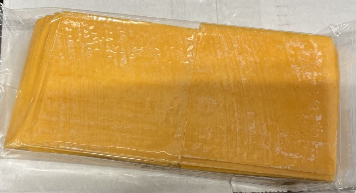 FROZEN: SLICED CHEDDAR CHEESE (480G) - PACKAGE
