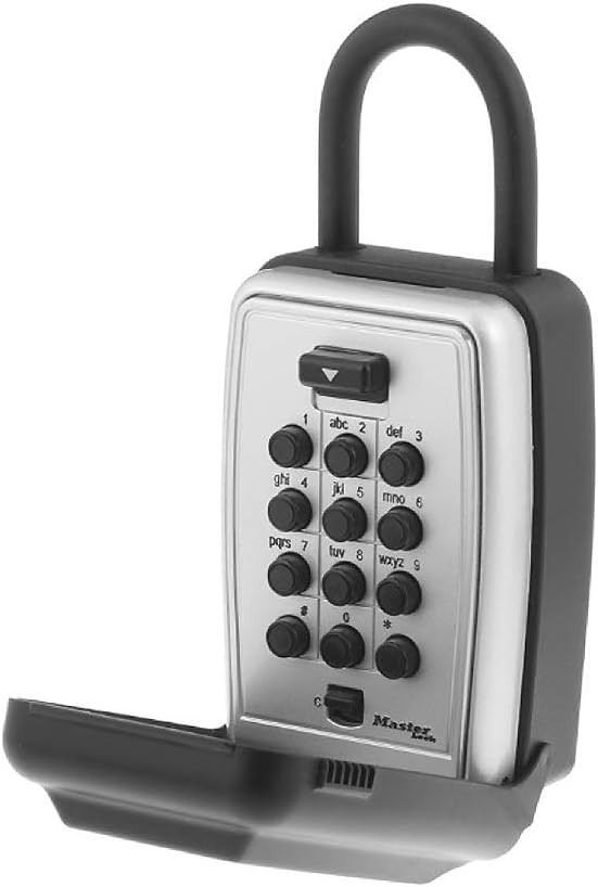 Master Lock Portable Key Lock Box With Push Button Resettable ...