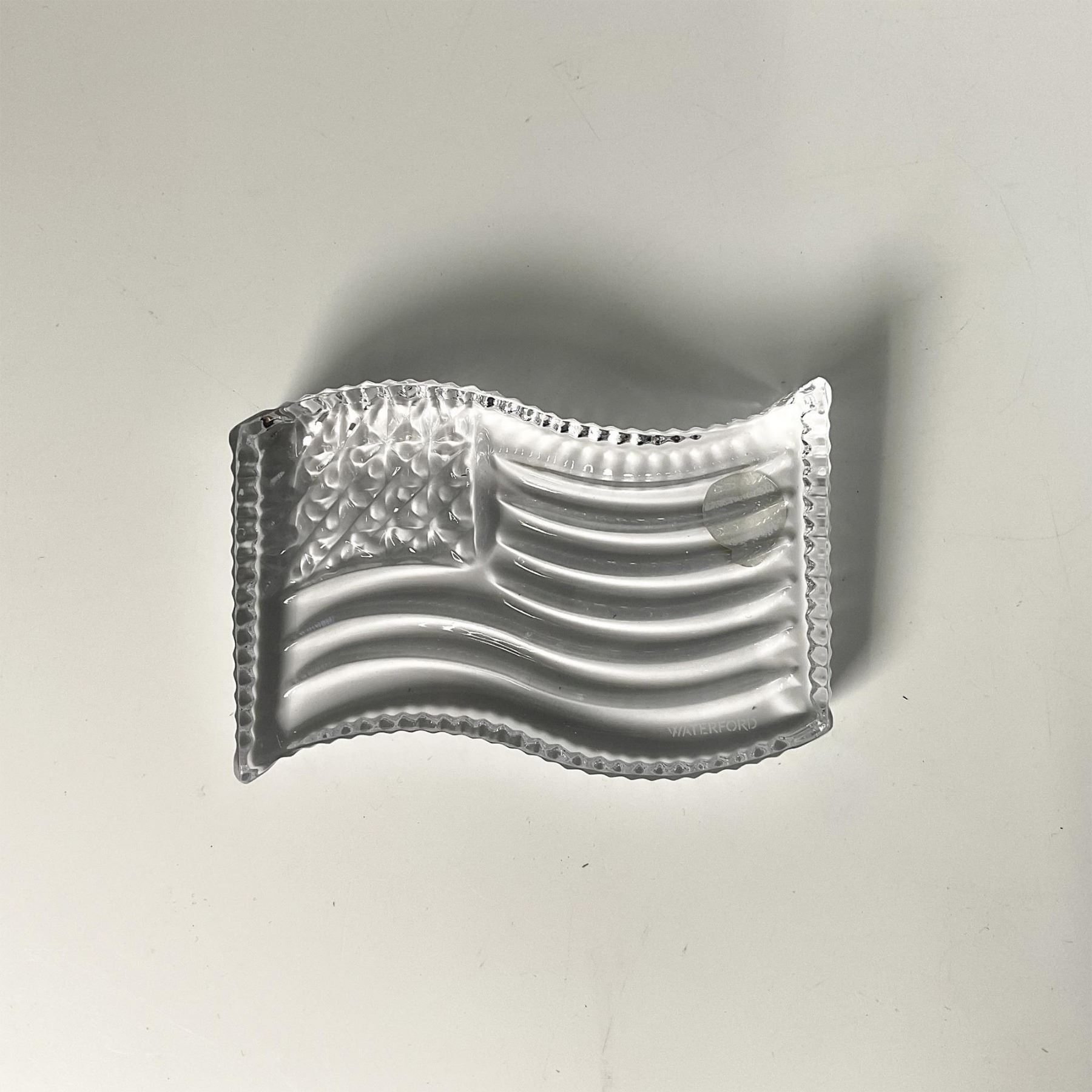 Waterford Crystal American Flag Paperweight