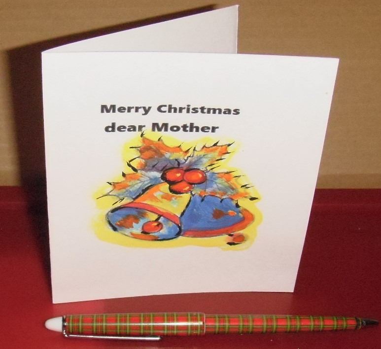 LangdonArt hand painted cards unique Christmas card