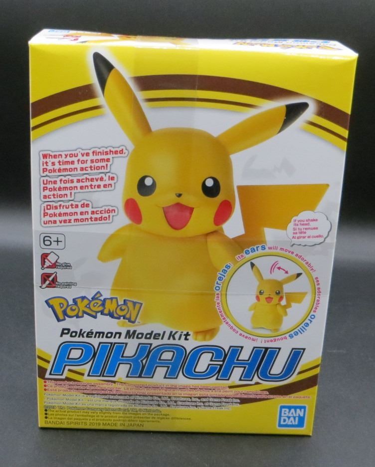 New Pokemon Pikachu Painted Model Kit ( No Tools Or Glue Needed )