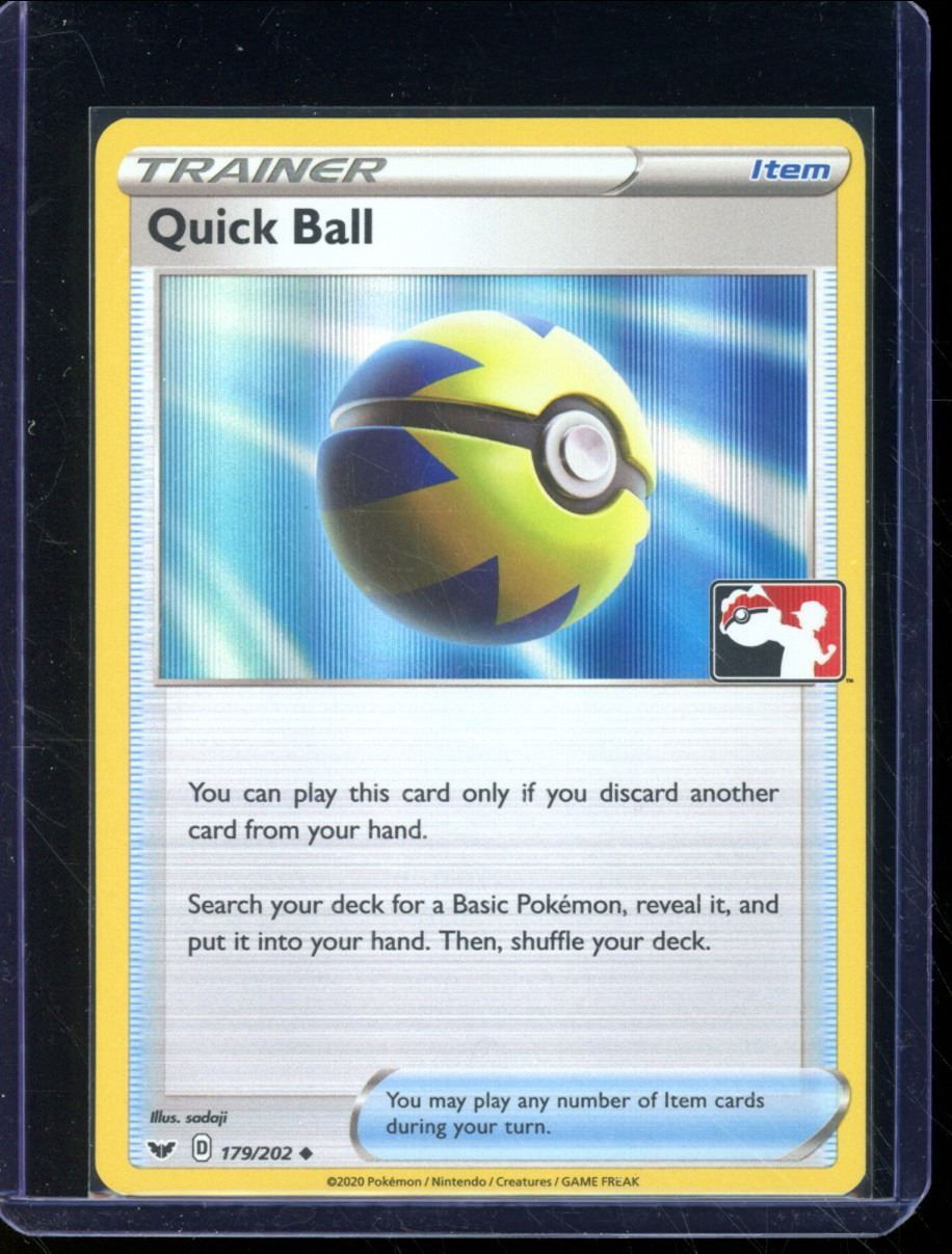 Pokemon Quick Ball 179/202 Holo Prize Pack