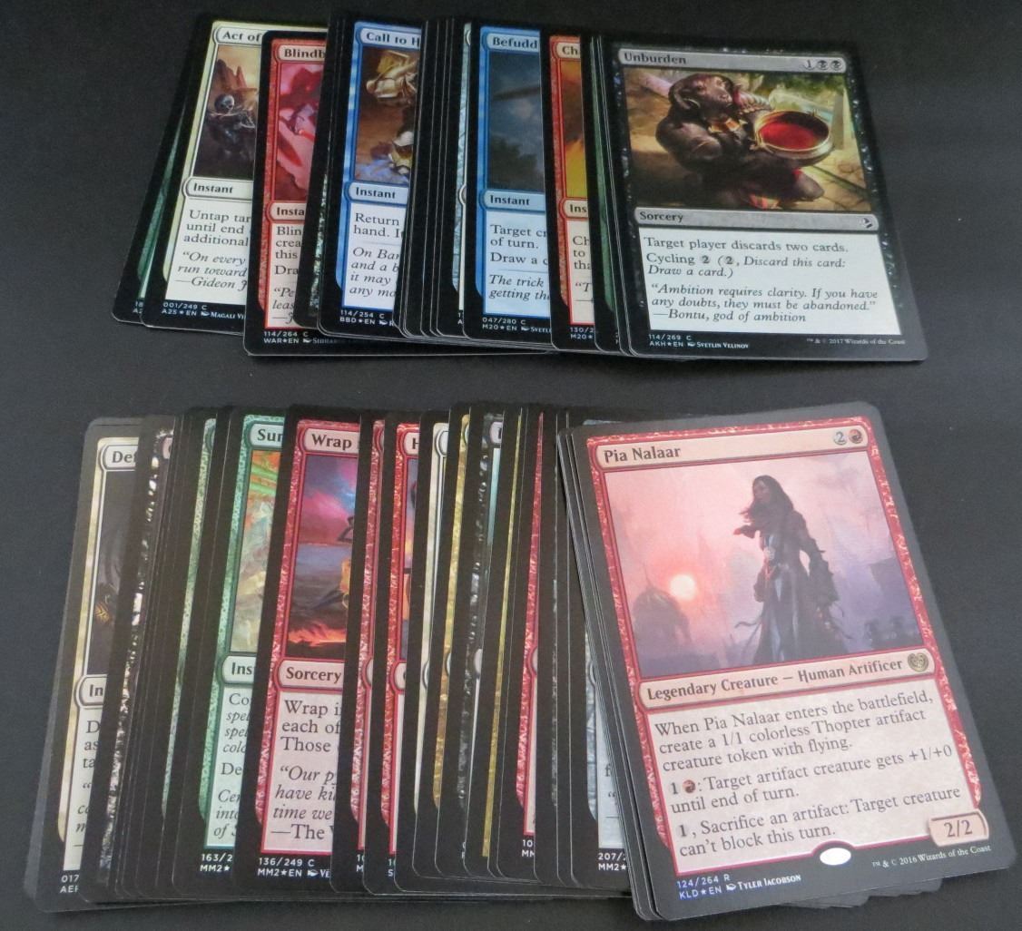 50 Foil MTG Cards includes Commons to Rares Various Sets & Colors