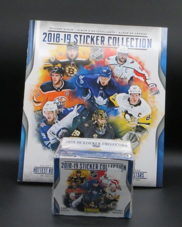 New 2018-19 NHL Sticker Book & Sealed Box of 50 Sticker Packs