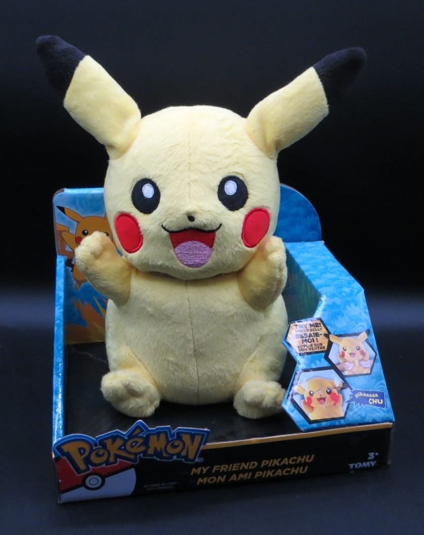 New Pokemon Pikachu Plush 10" Tall Toy With Sounds & Lights Up