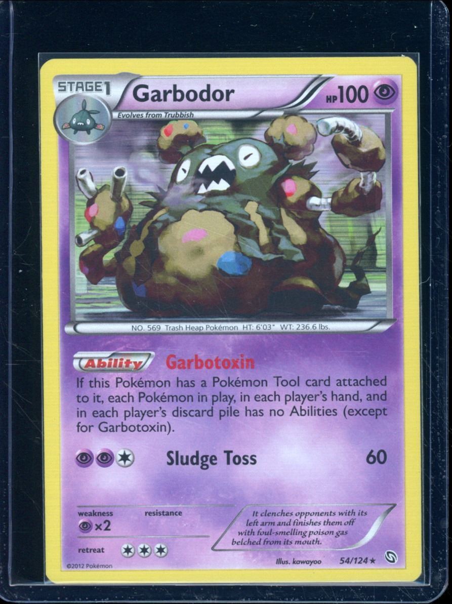 Pokemon Garbodor - 54/124 - Rare Holo Dragons Exalted
