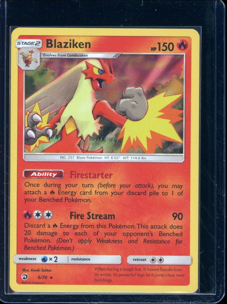 Pokemon Blaziken - 6/70 - Rare Holo Dragon Majesty