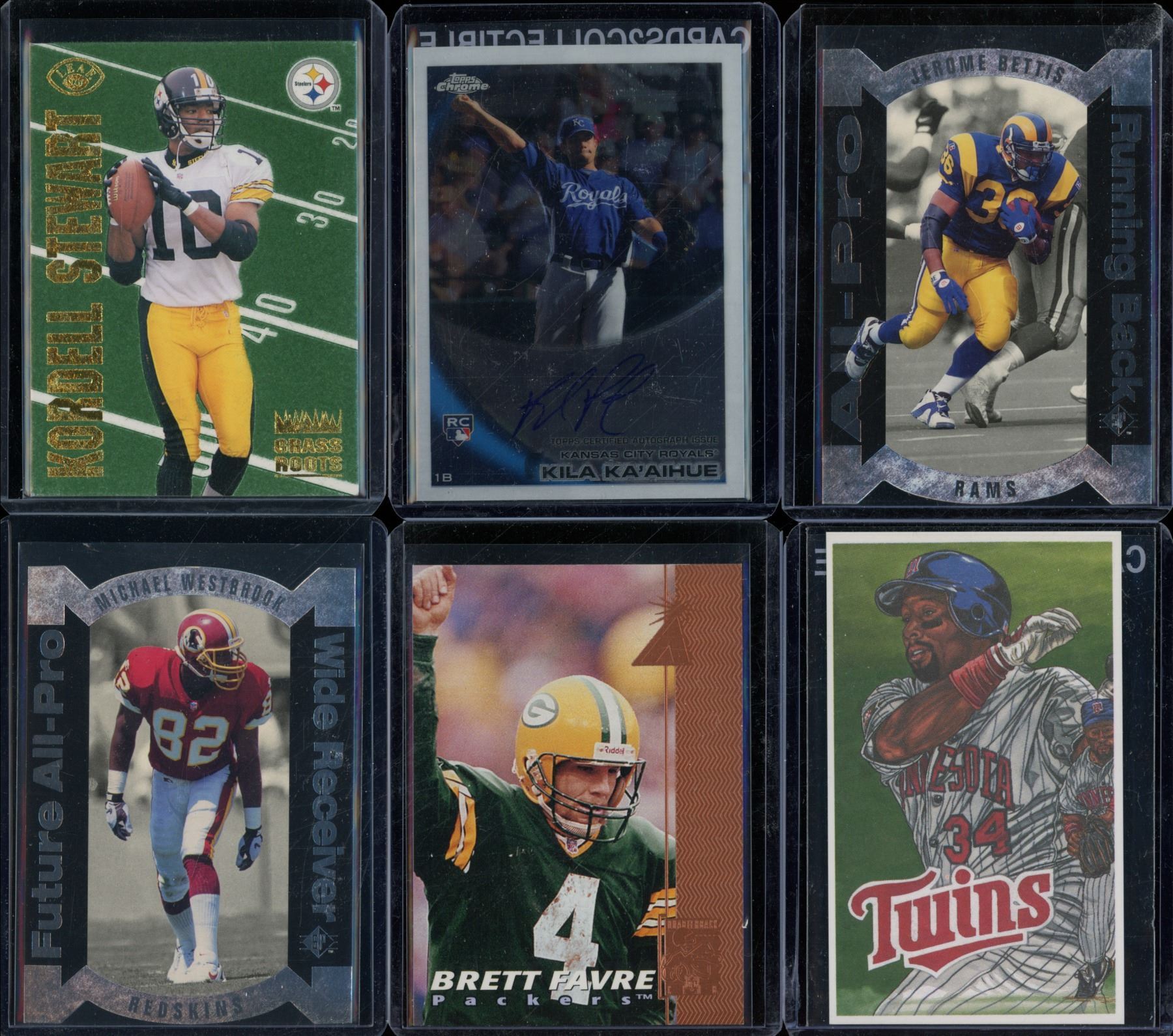 Lot Of 6 Football & Baseball Cards