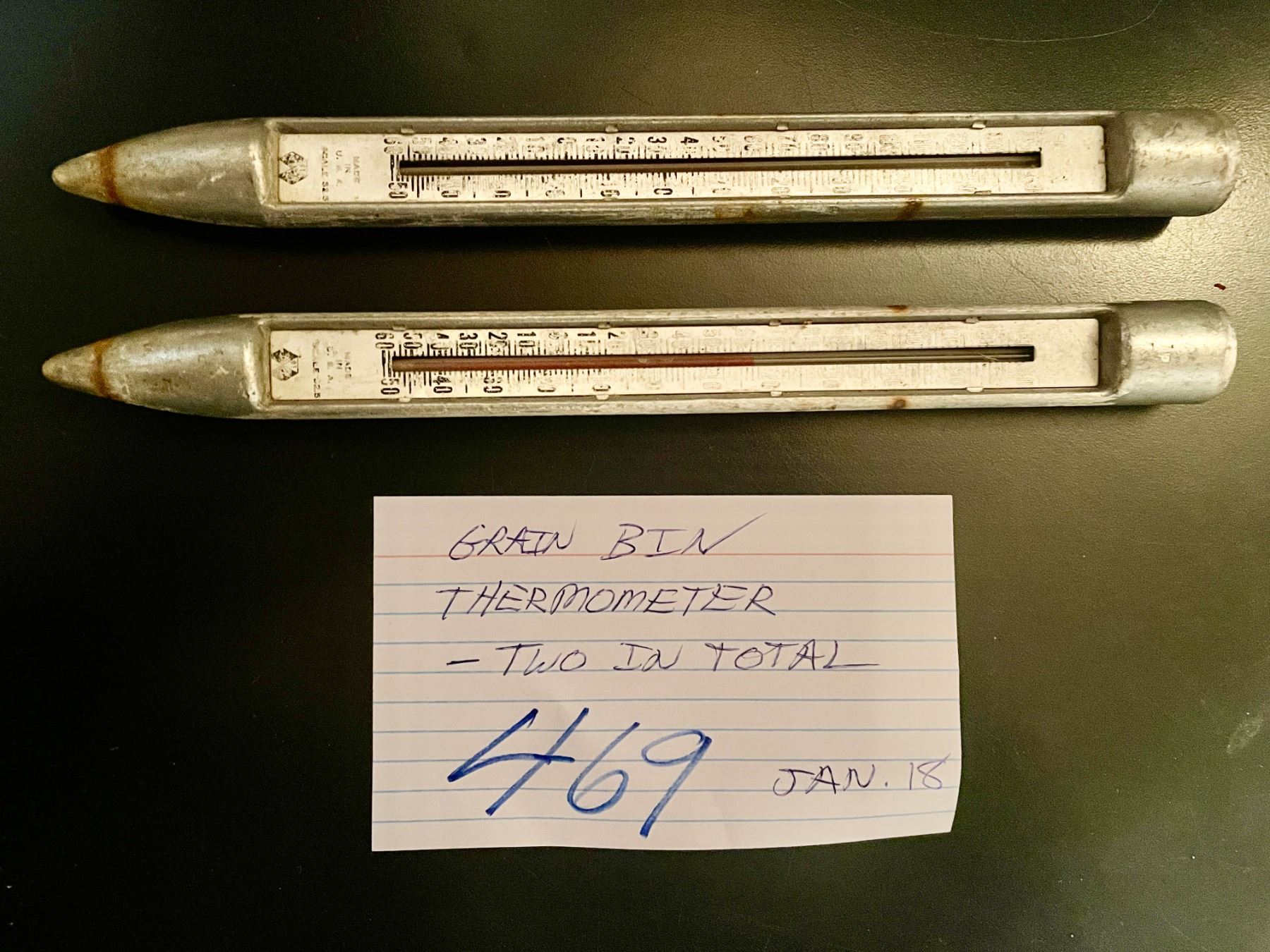2 grain bin thermometers - Schmalz Auctions
