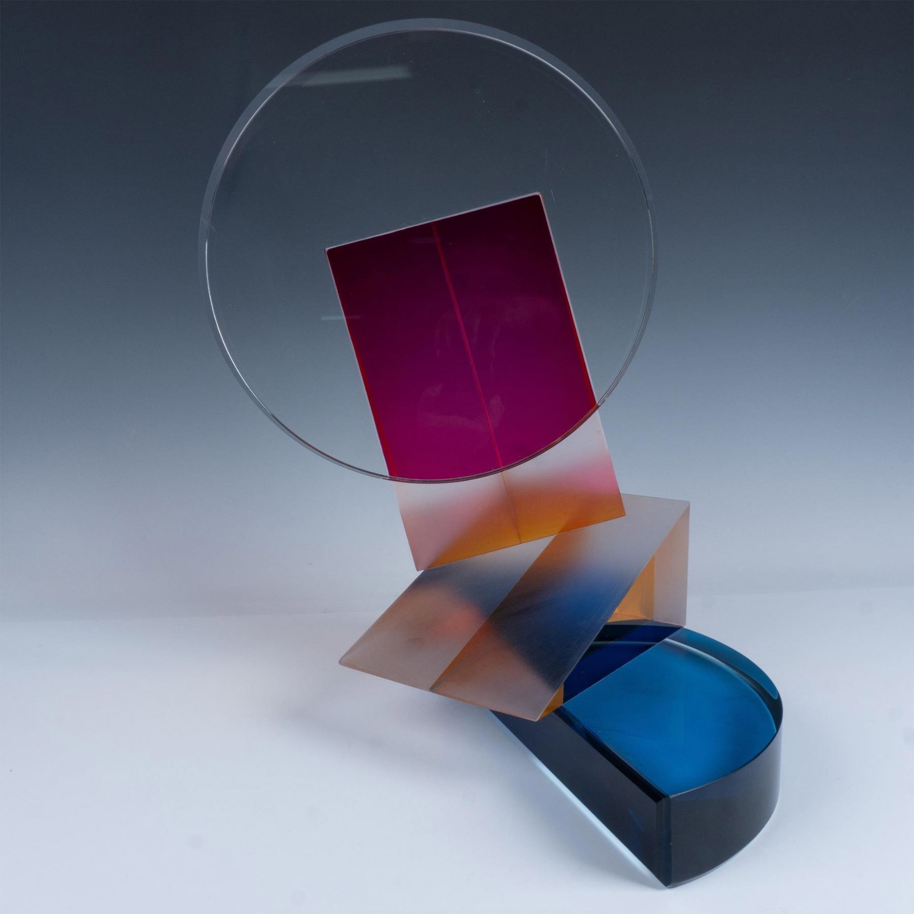 Michael Estes Taylor (American, b. 1944) Art Glass Sculpture, Signed