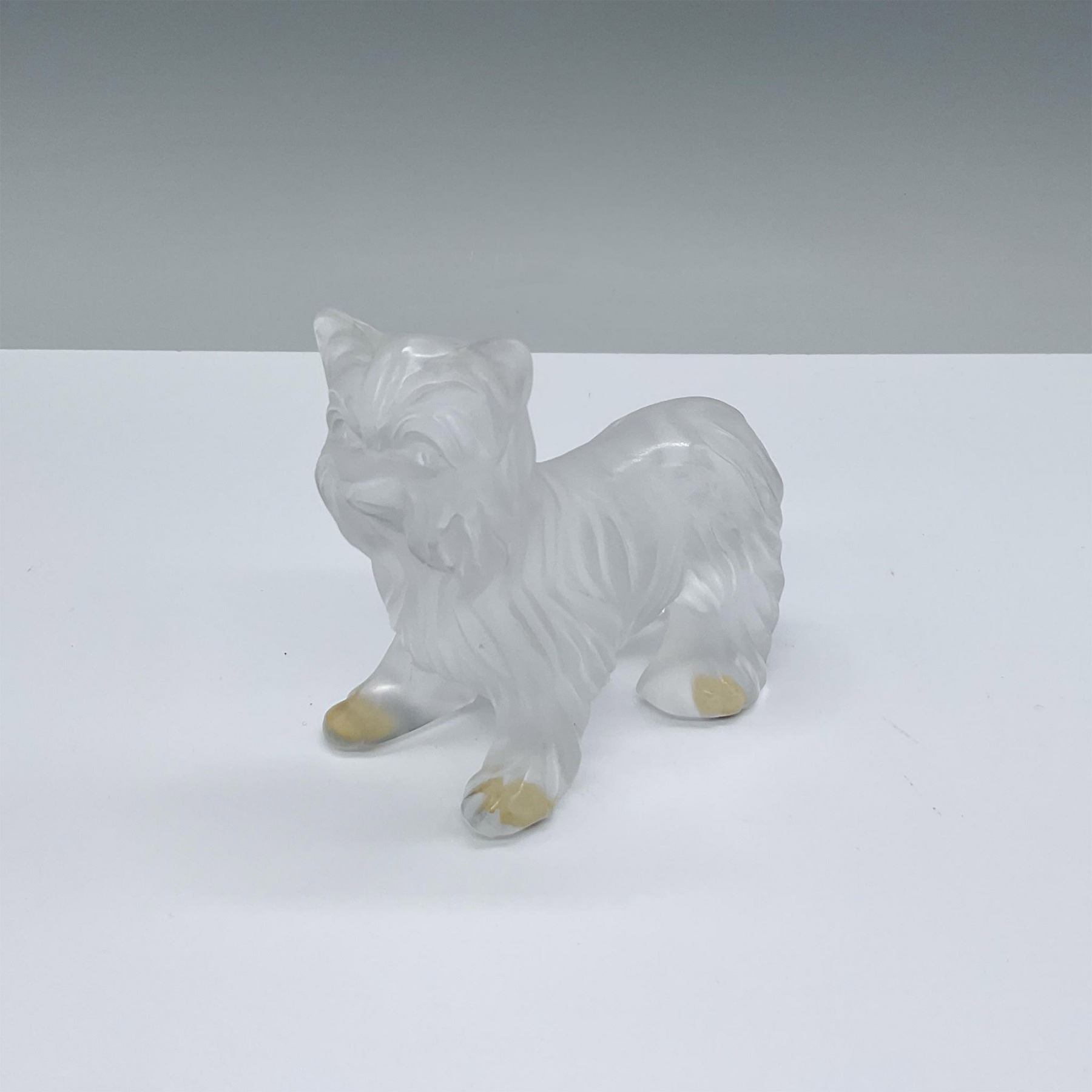 Lalique Crystal Figurine, Yorkshire Terrier