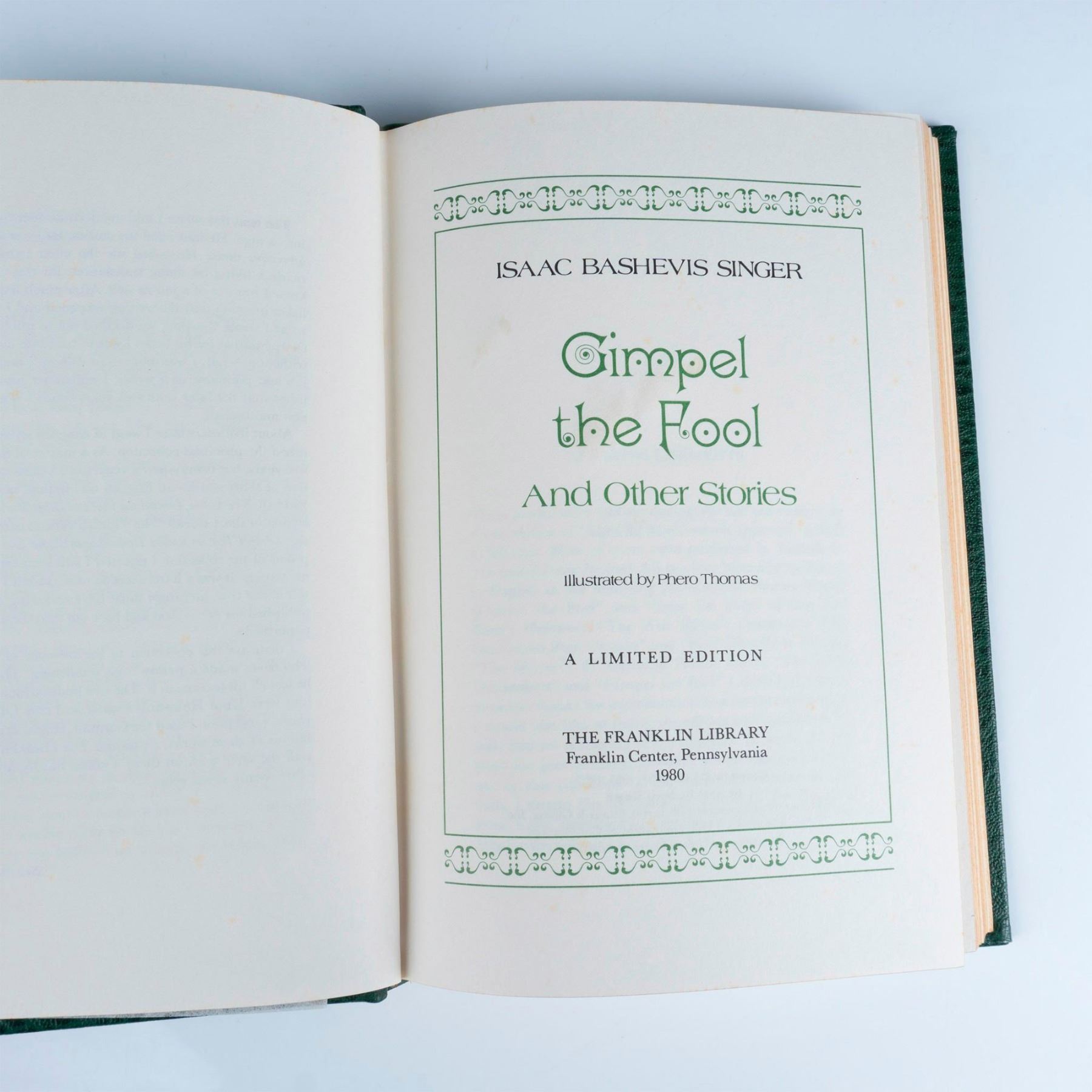 Signed by Isaac Bachevis Singer Limited Edition Book Gimpel