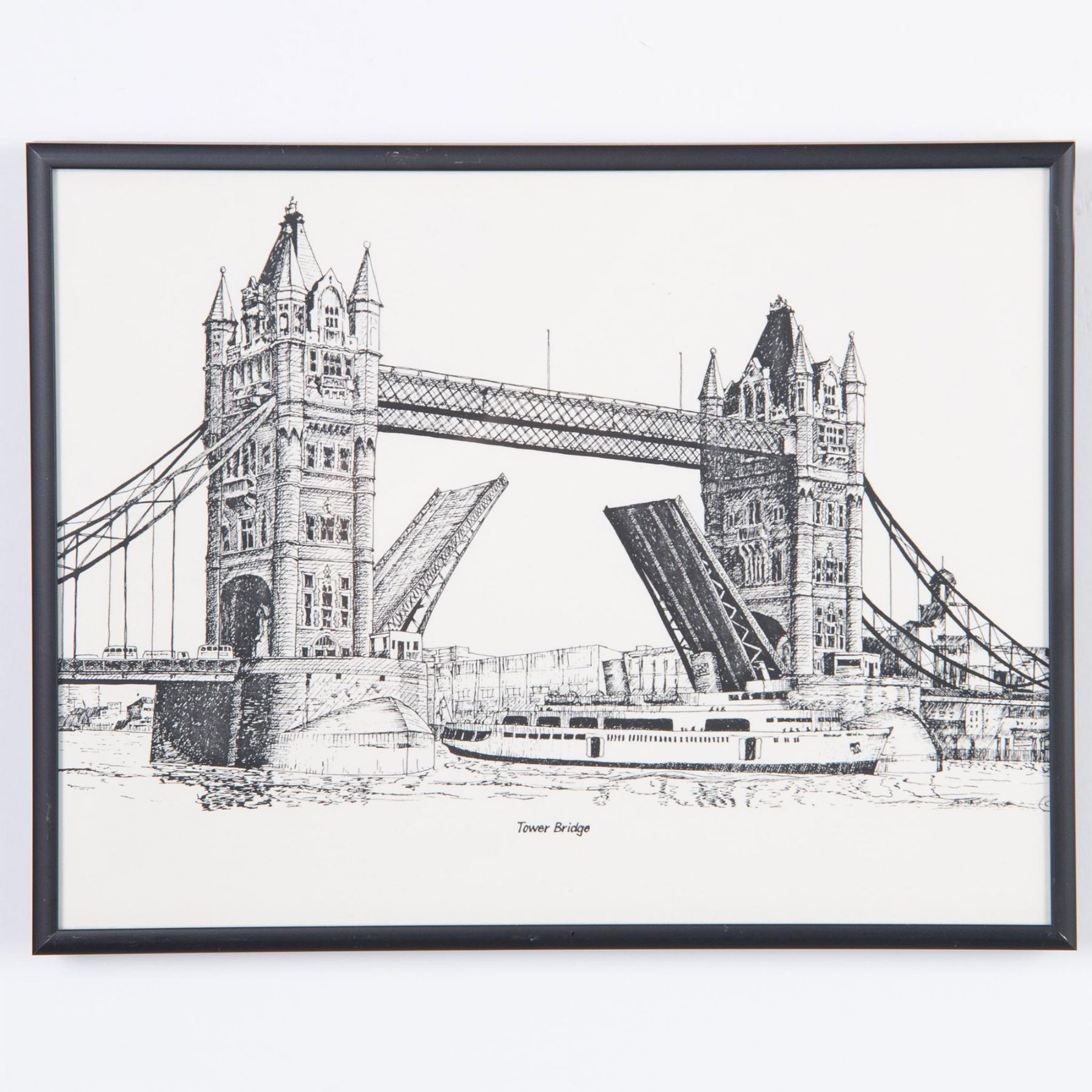 After Bernard Smith, Lithograph on Paper, Tower Bridge