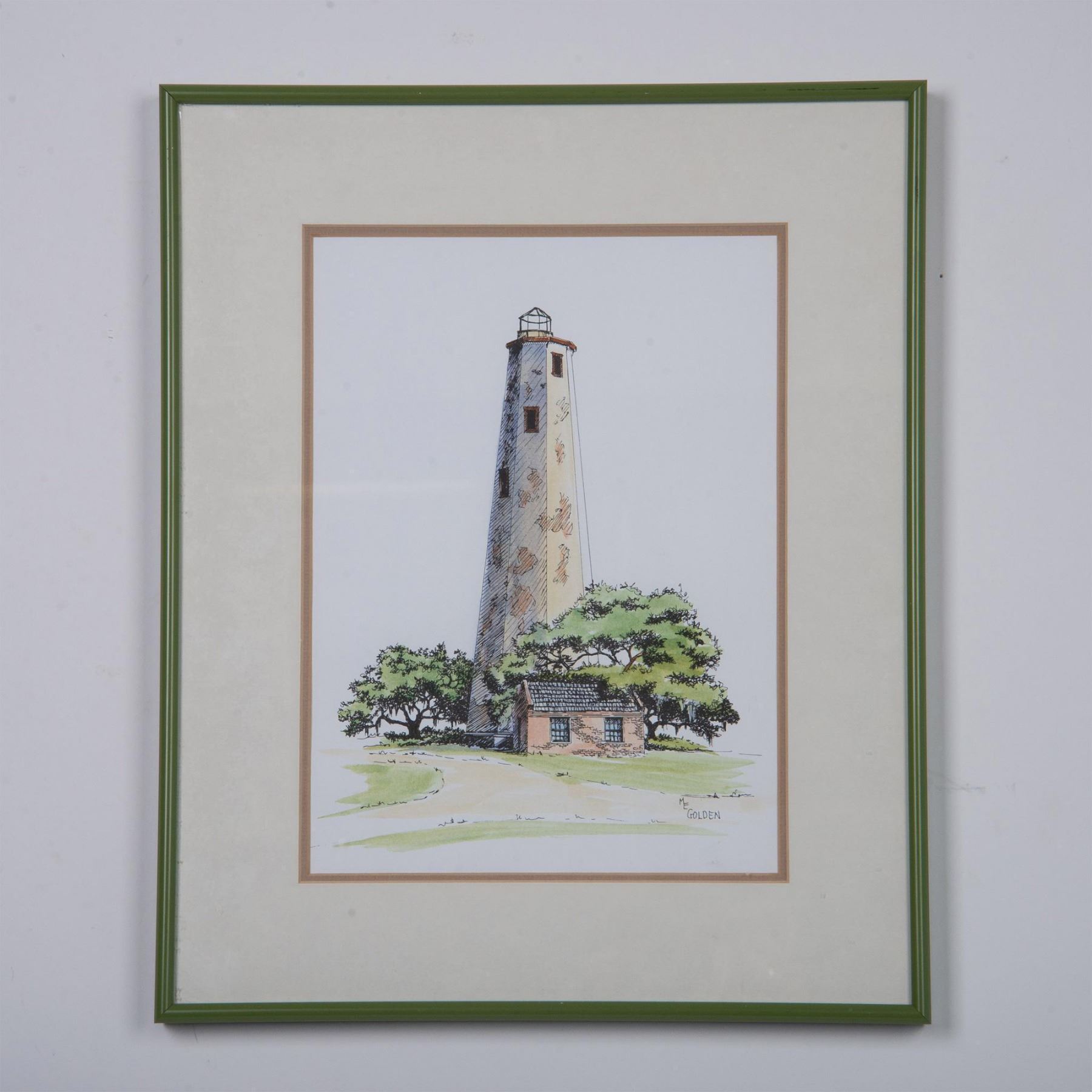 Mary Ellen Golden, Offset Watercolor on Paper, Nantucket