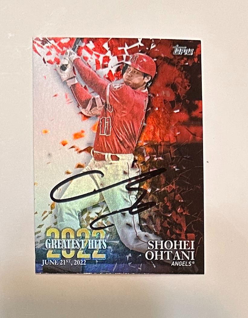Shohei Ohtani Autographed Card