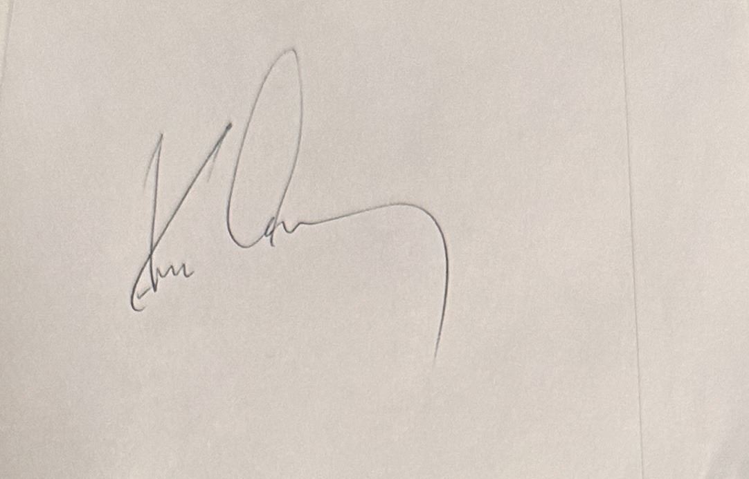 John F. Kennedy Cut Autographed