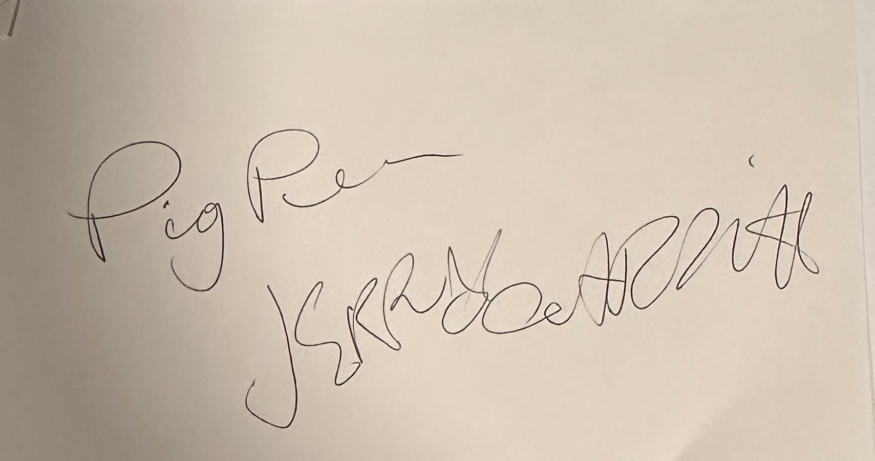 Jerry Garcia Pigpen Cut Autograph