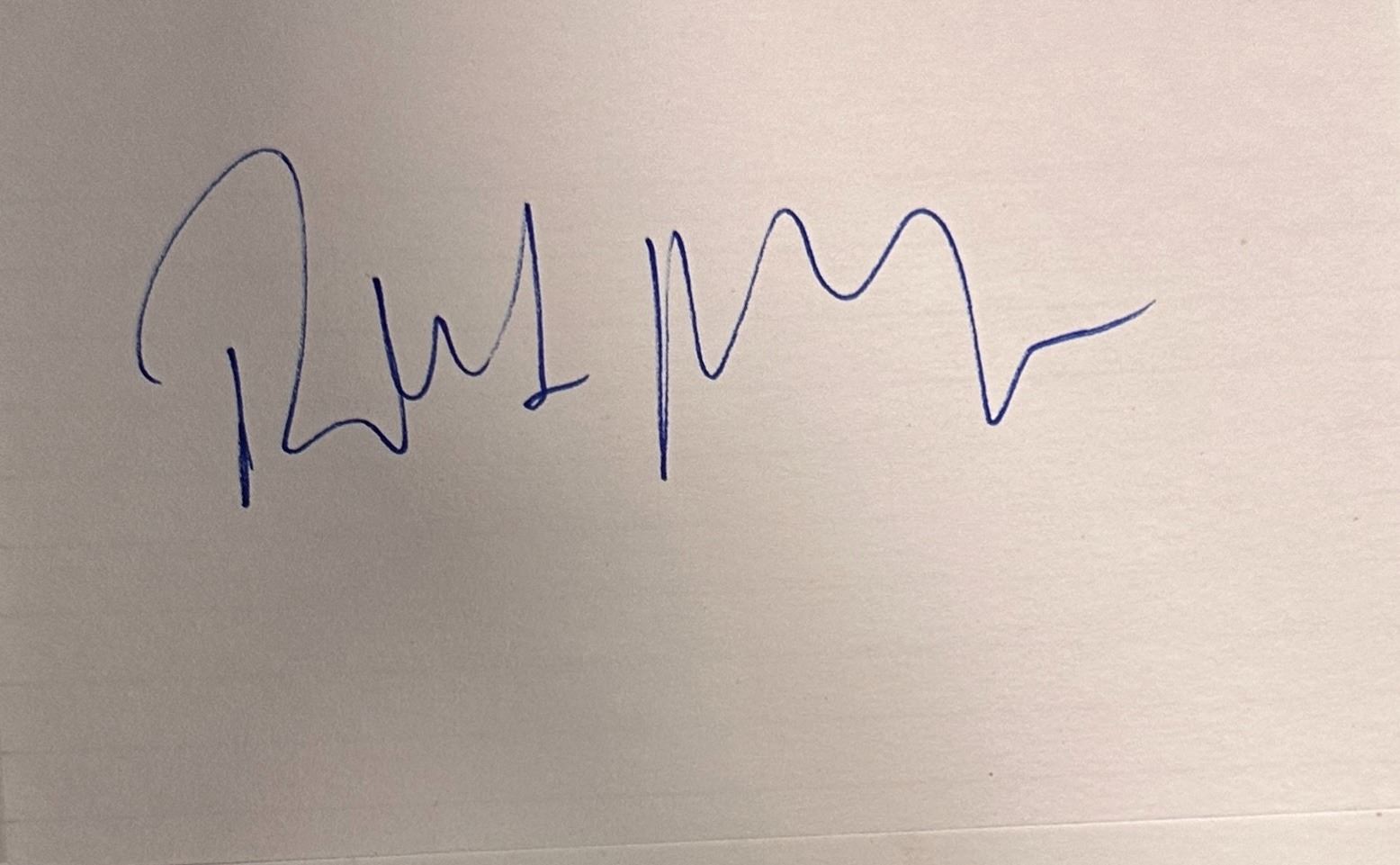 Robert F. Kennedy JR Autographed CARD