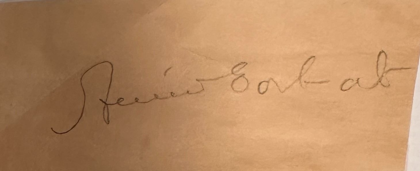 Amelia Earhart Cut Autograph