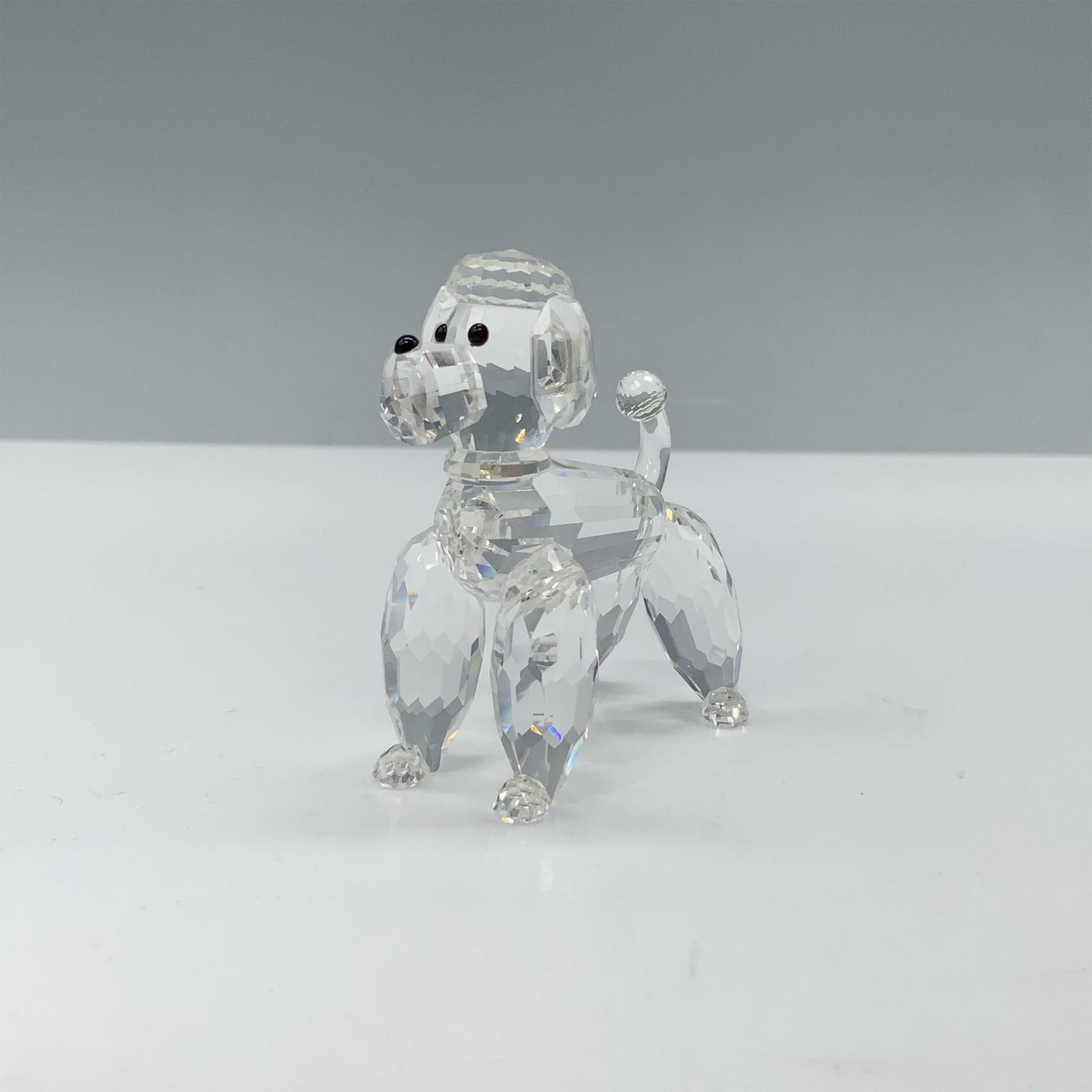 Swarovski Crystal Figurine, Poodle Standing