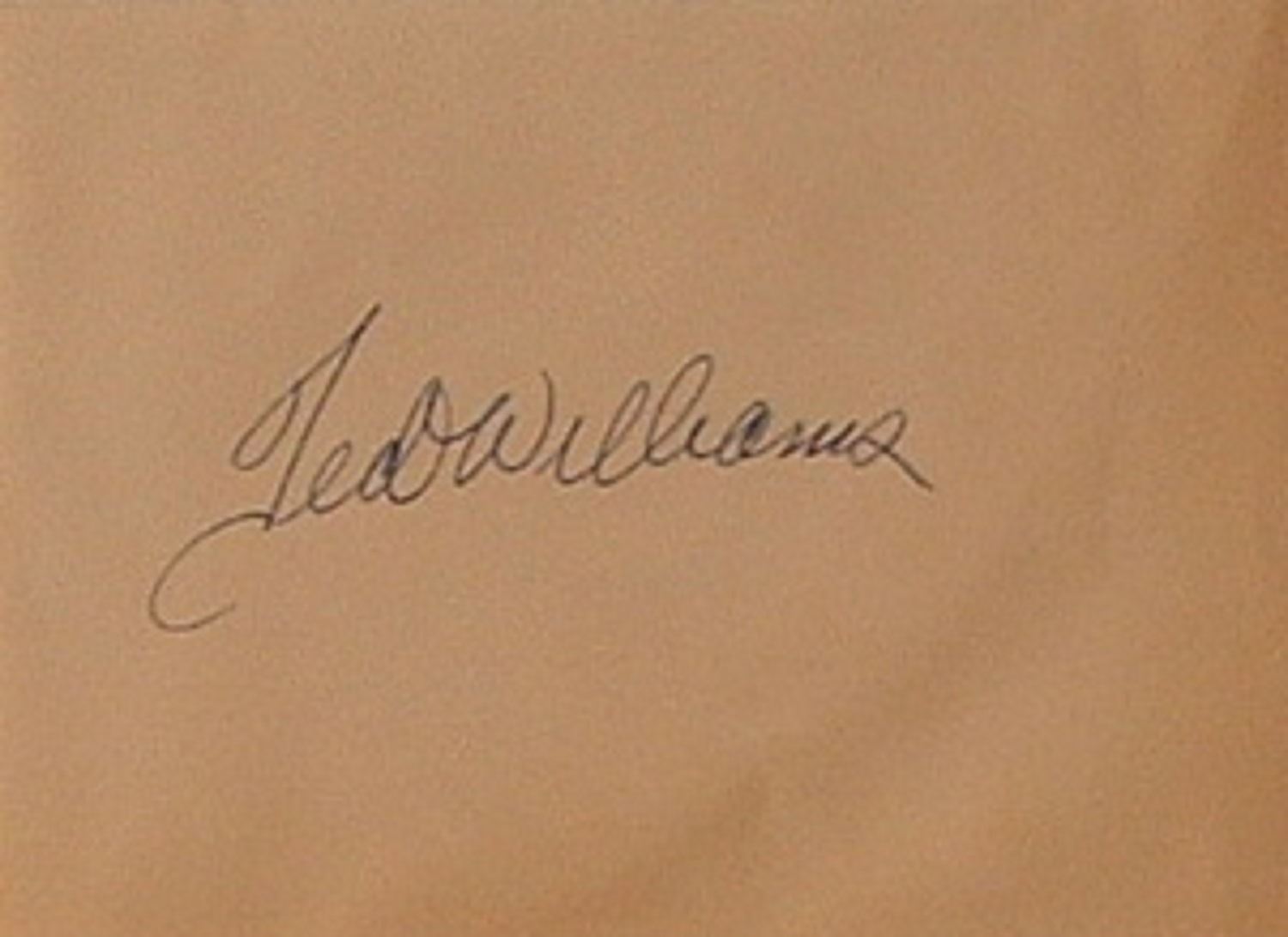 MLB Ted Williams signature slip