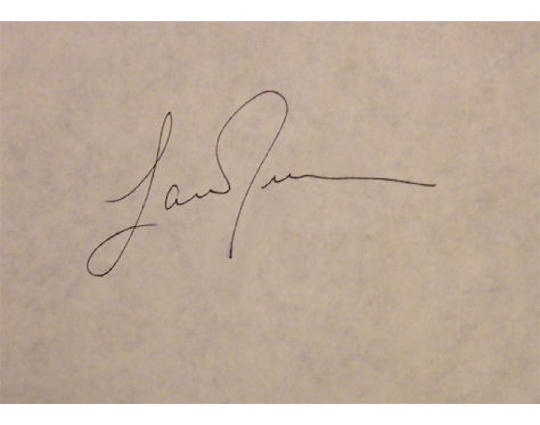 Lana Turner signature slip