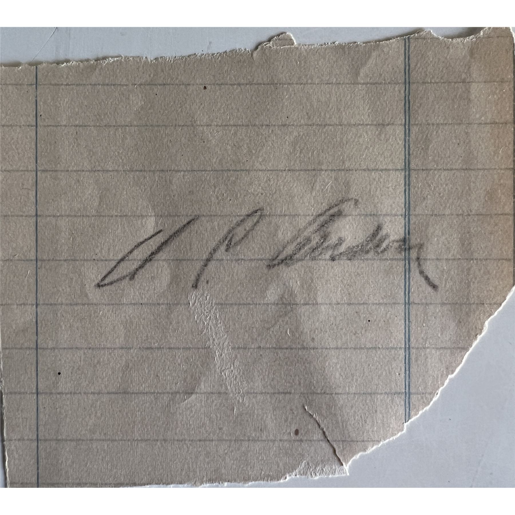 Cap Anson original signature