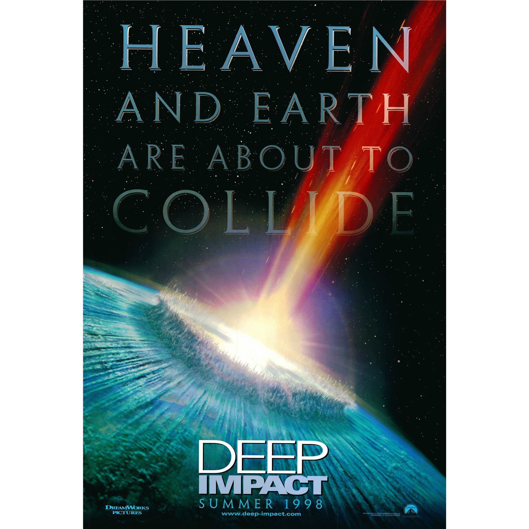 Deep Impact 1998 original one sheet poster