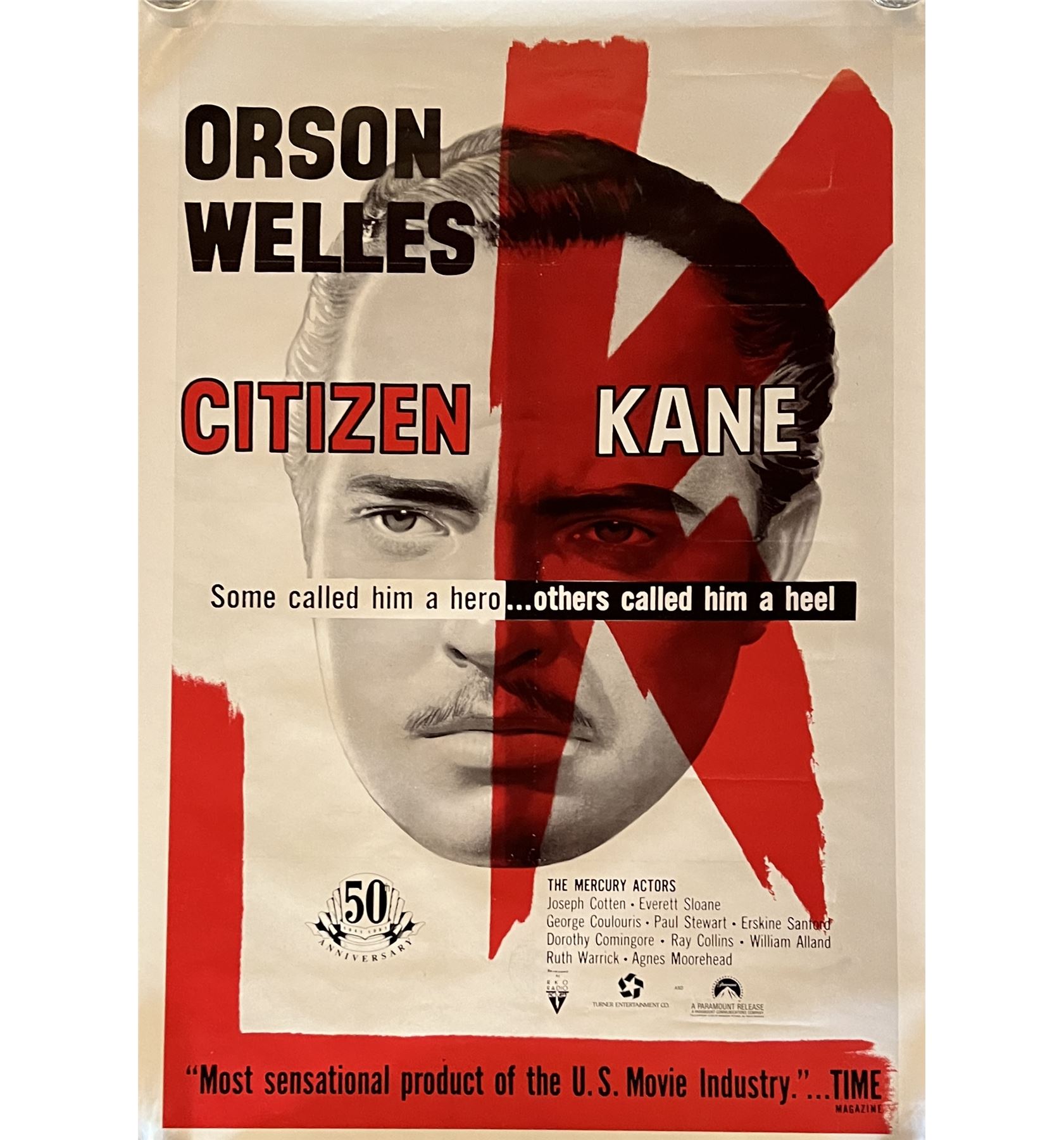 Citizen Kane 50th Anniversary 1991 Re-Release Original Movie Poster