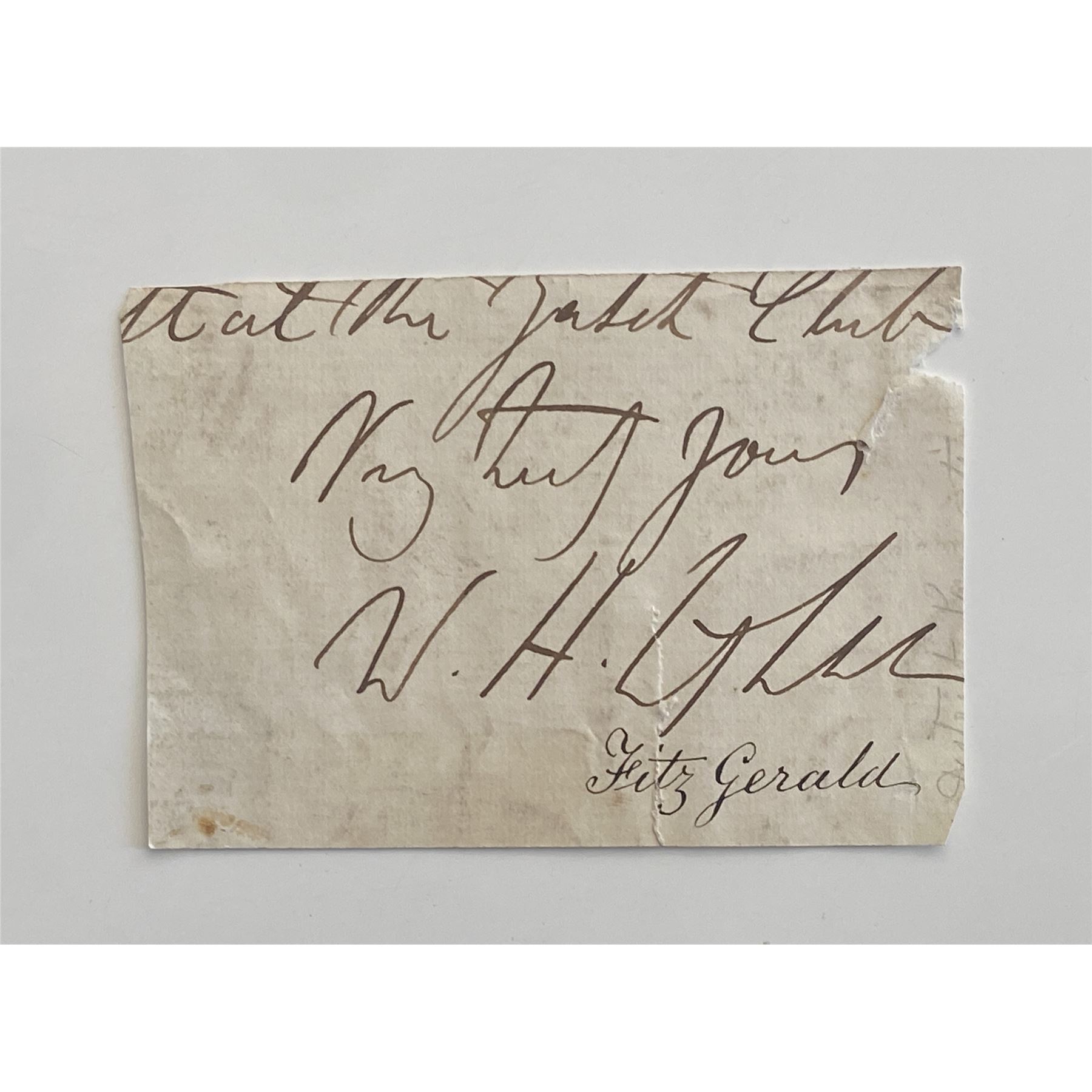 Vintage original signature