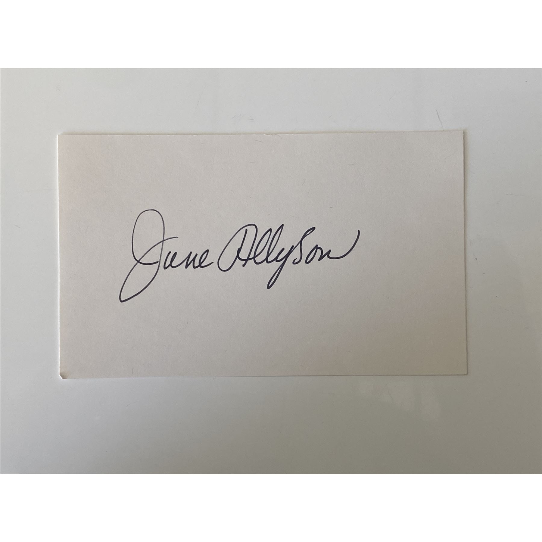 June Allyson original signature