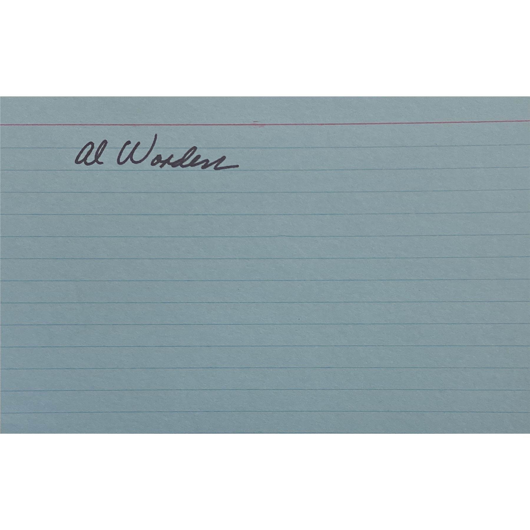 Apollo 15 Alfred Worden original signature