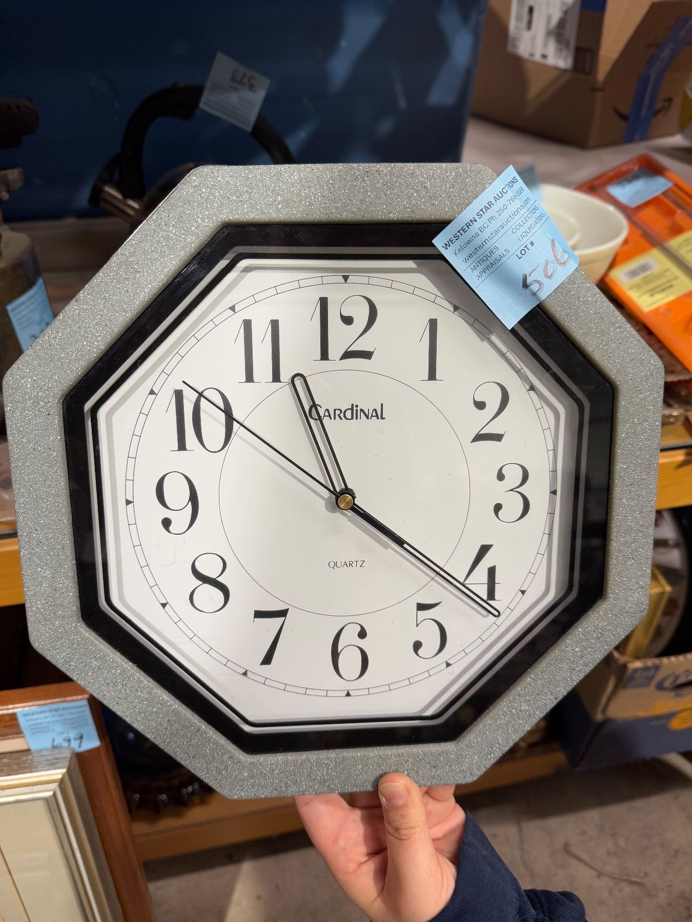 Cardinal quartz clock