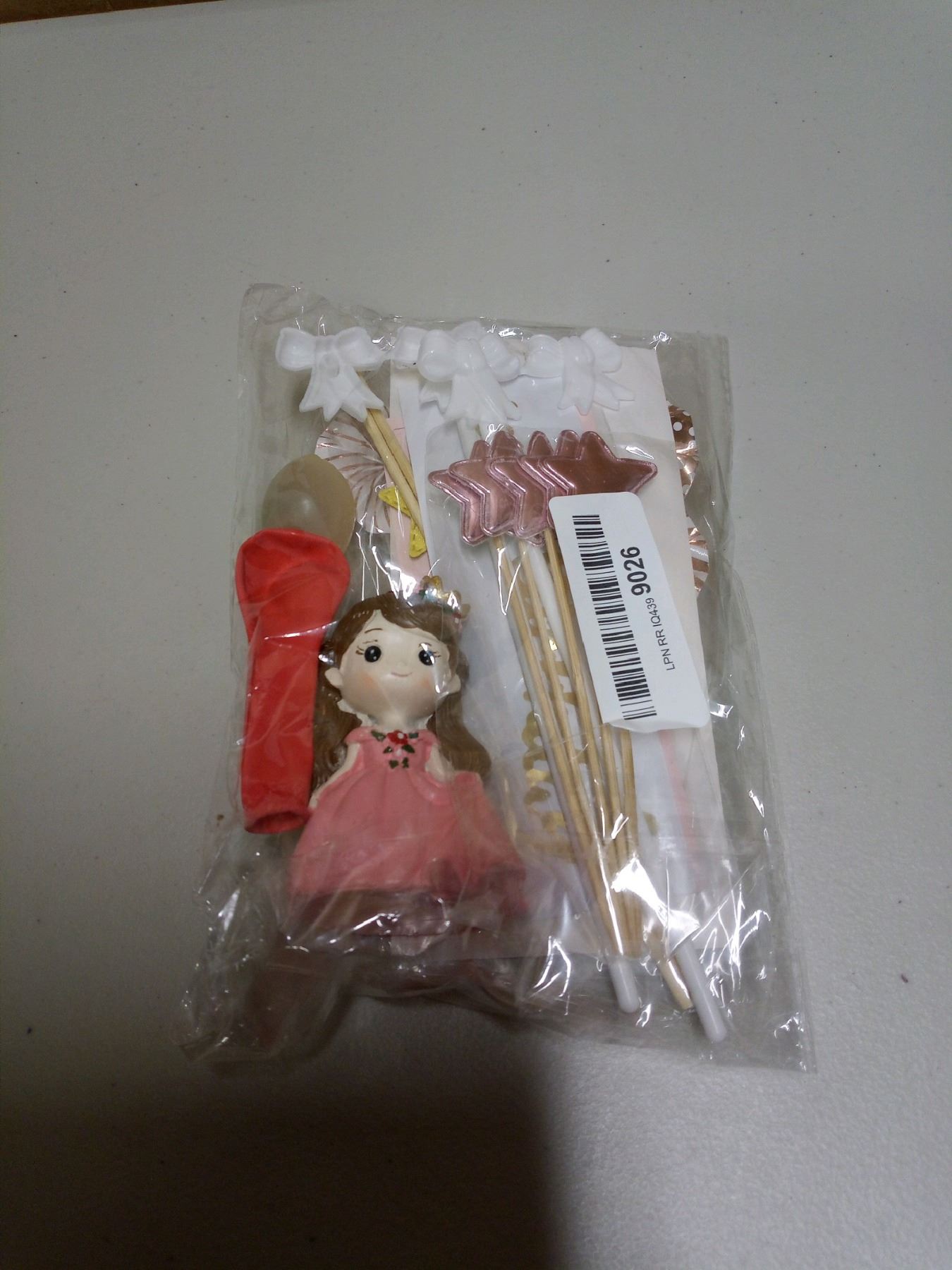 Little Girl Cake Topper Set