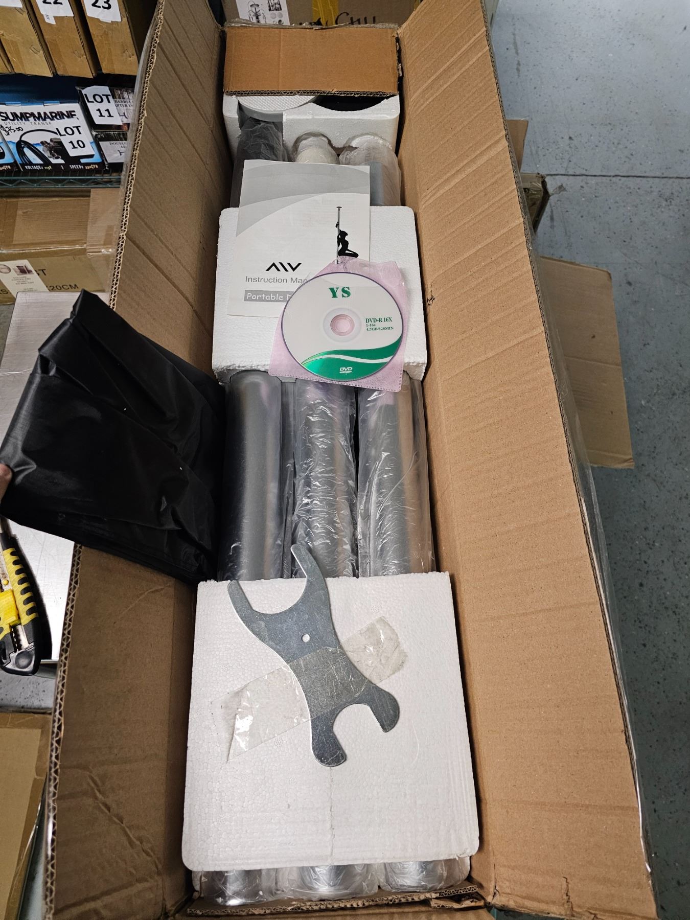 Portable Dancing Pole 50mm Stripper Pole Dance Kit Silver