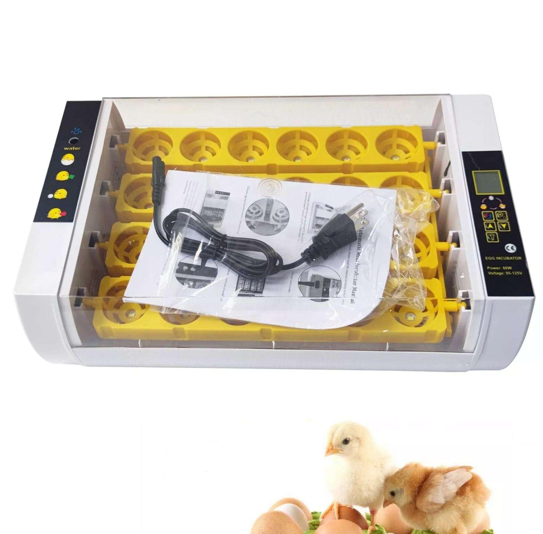 Automatic Turning 24 Egg Incubator Temperature Control Thermostat for ...