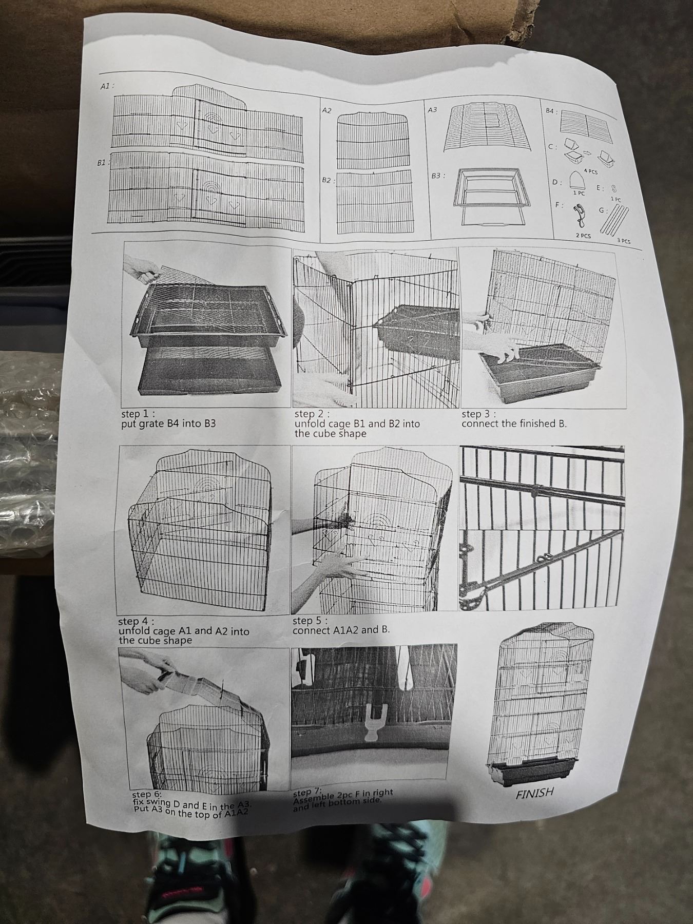 Bird Cage Bird Cage for Parakeets Wide Indoor Deluxe Large Breeding ...