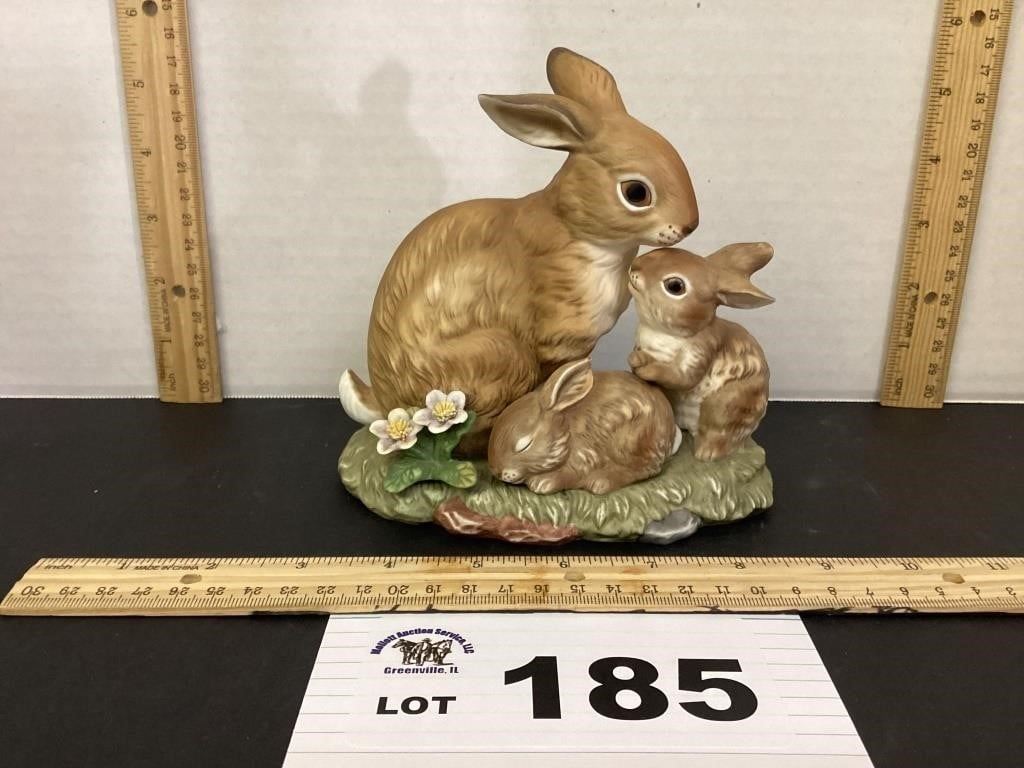 HOMCO PORCELAIN RABBITS