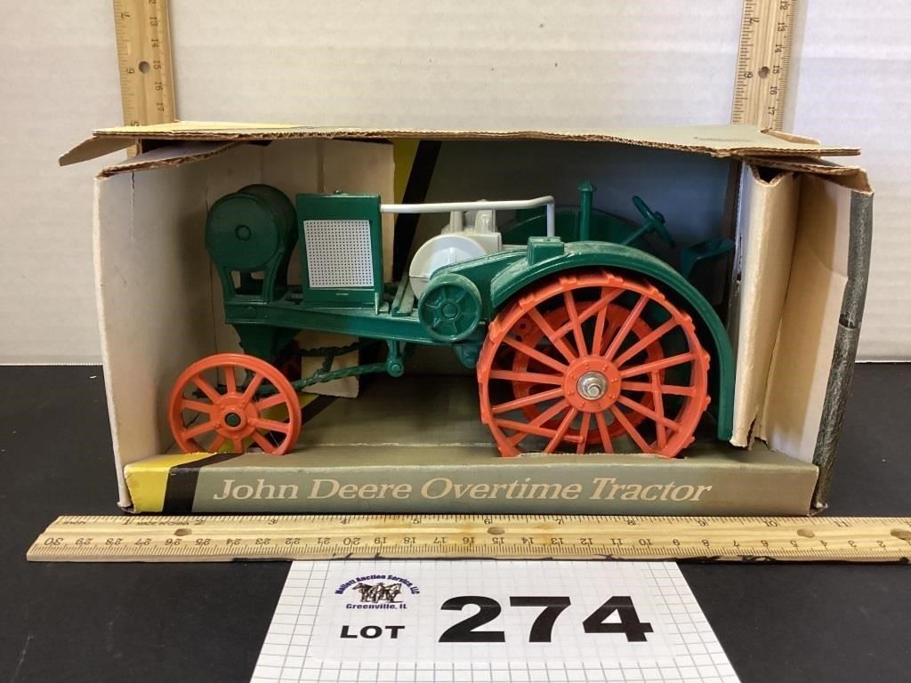 ERTL JOHN DEERE OVERTIME TRACTOR 1/16 SCALE
