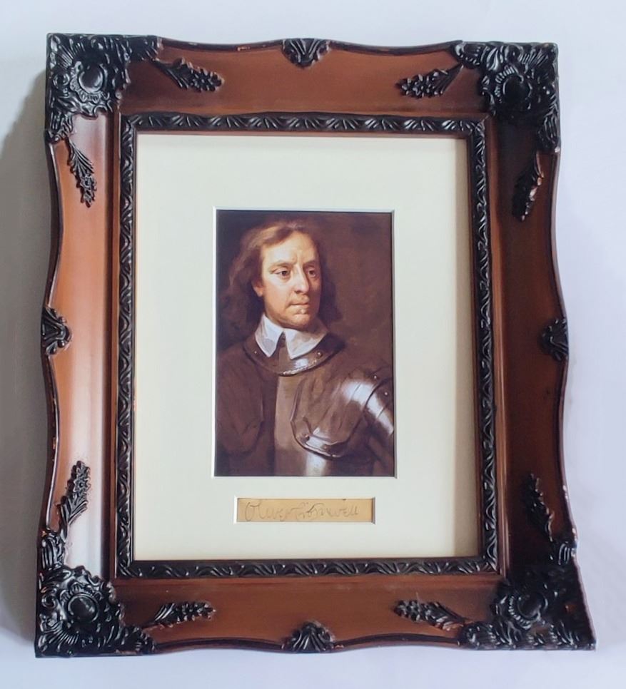 Oliver Cromwell signed (1599-1658).