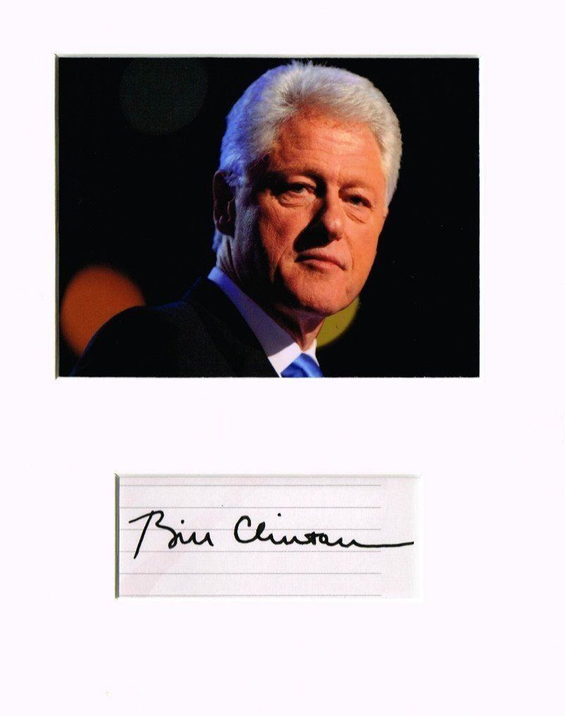 President Bill Clinton autograph (1946-).