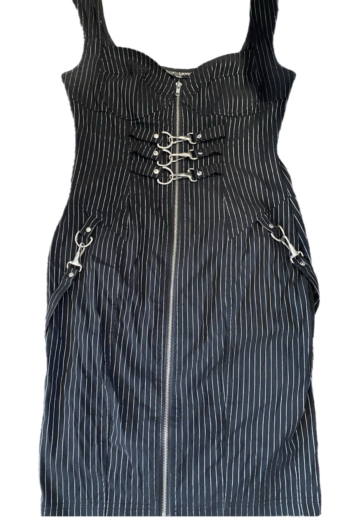 Rare Vintage Lip Service Gangsta Pranksta 'Bloodlust' Bondage Dress XL